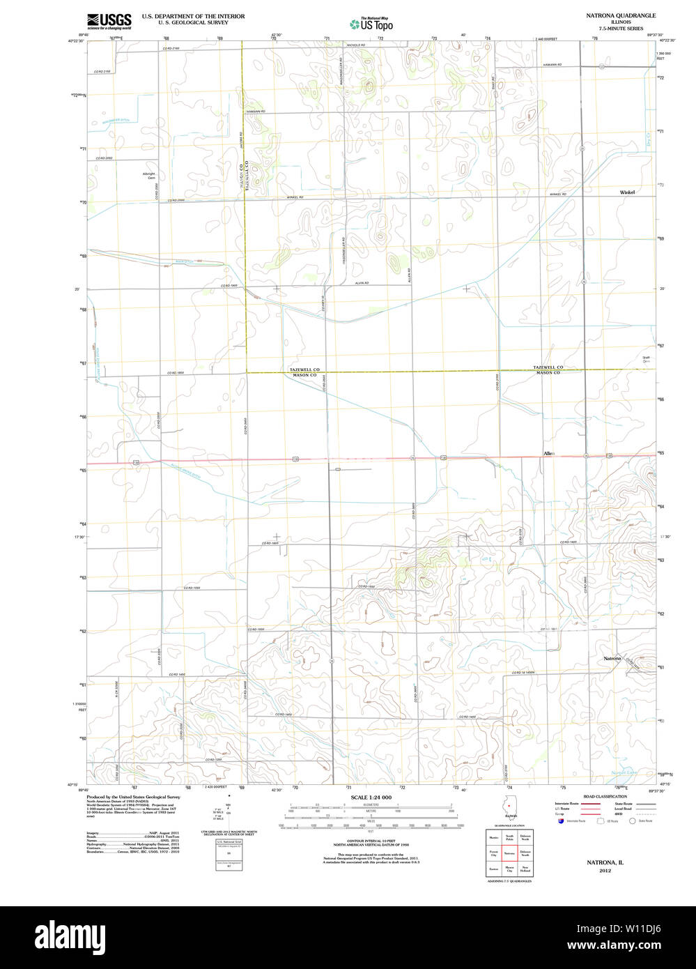 Map of natrona hi-res stock photography and images - Alamy