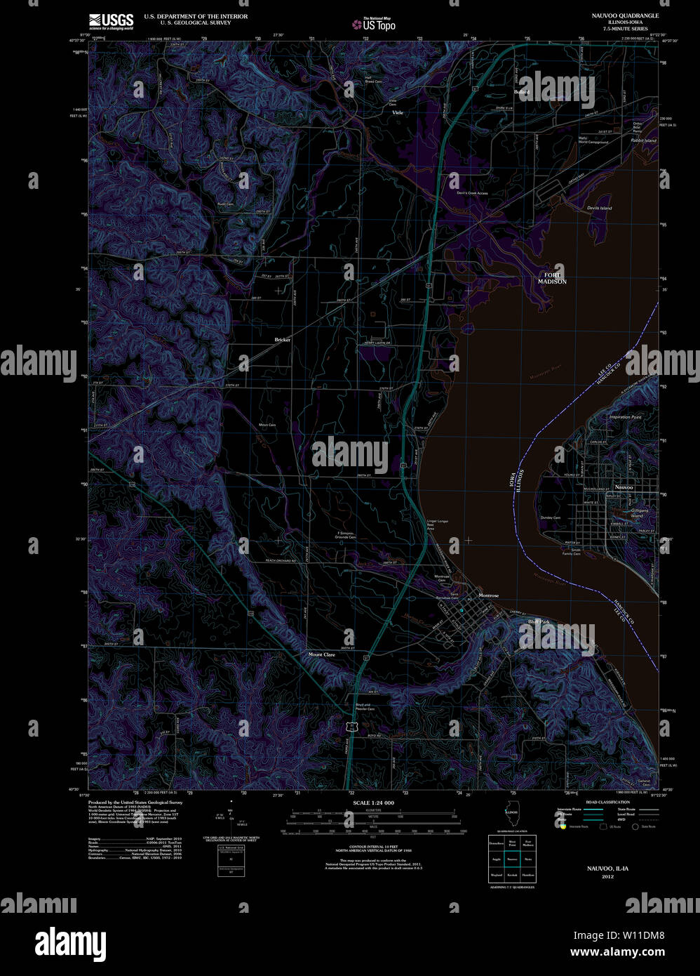 Nauvoo map hi-res stock photography and images - Alamy