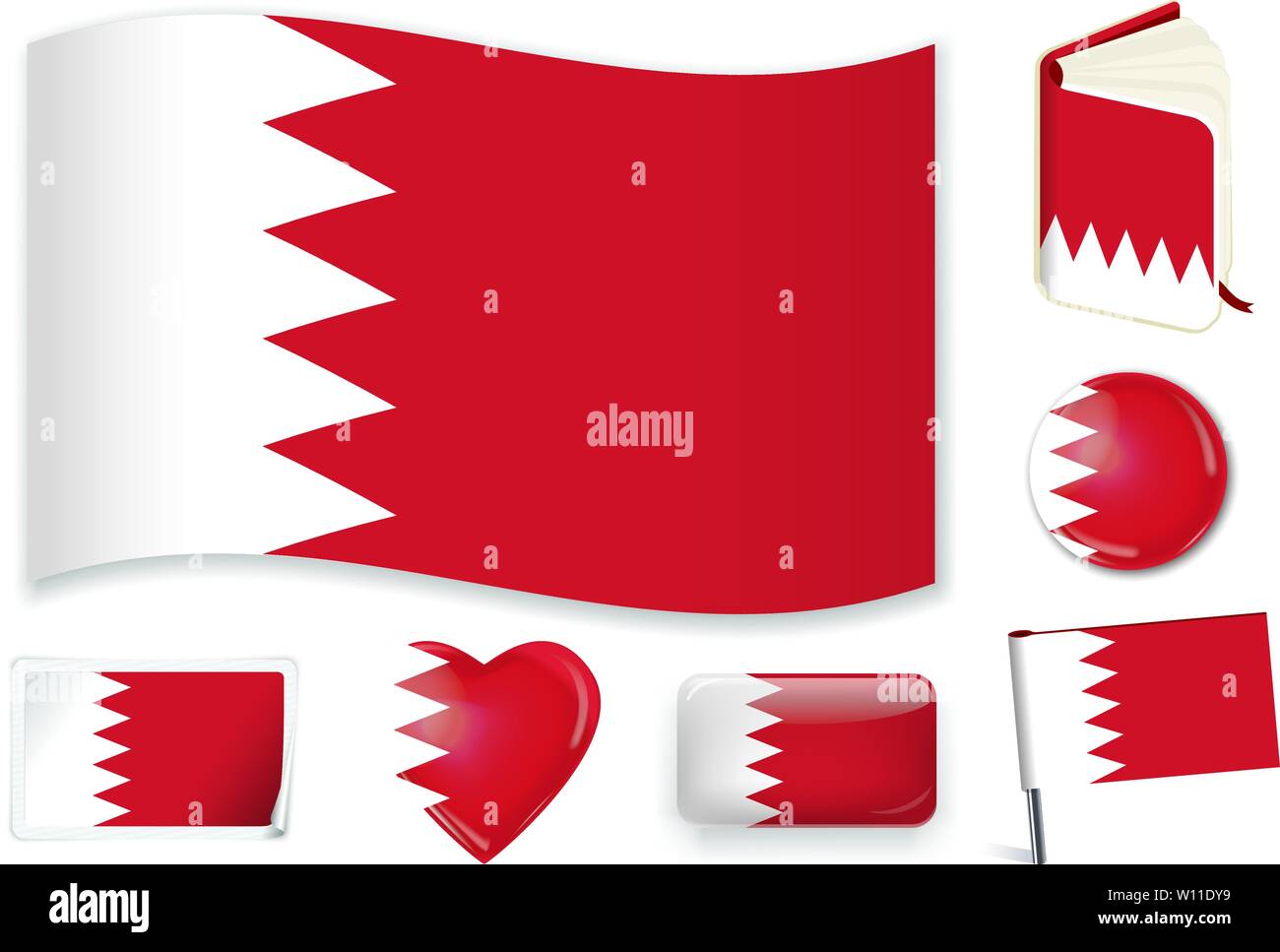 Bahrain flags hi-res stock photography and images - Alamy