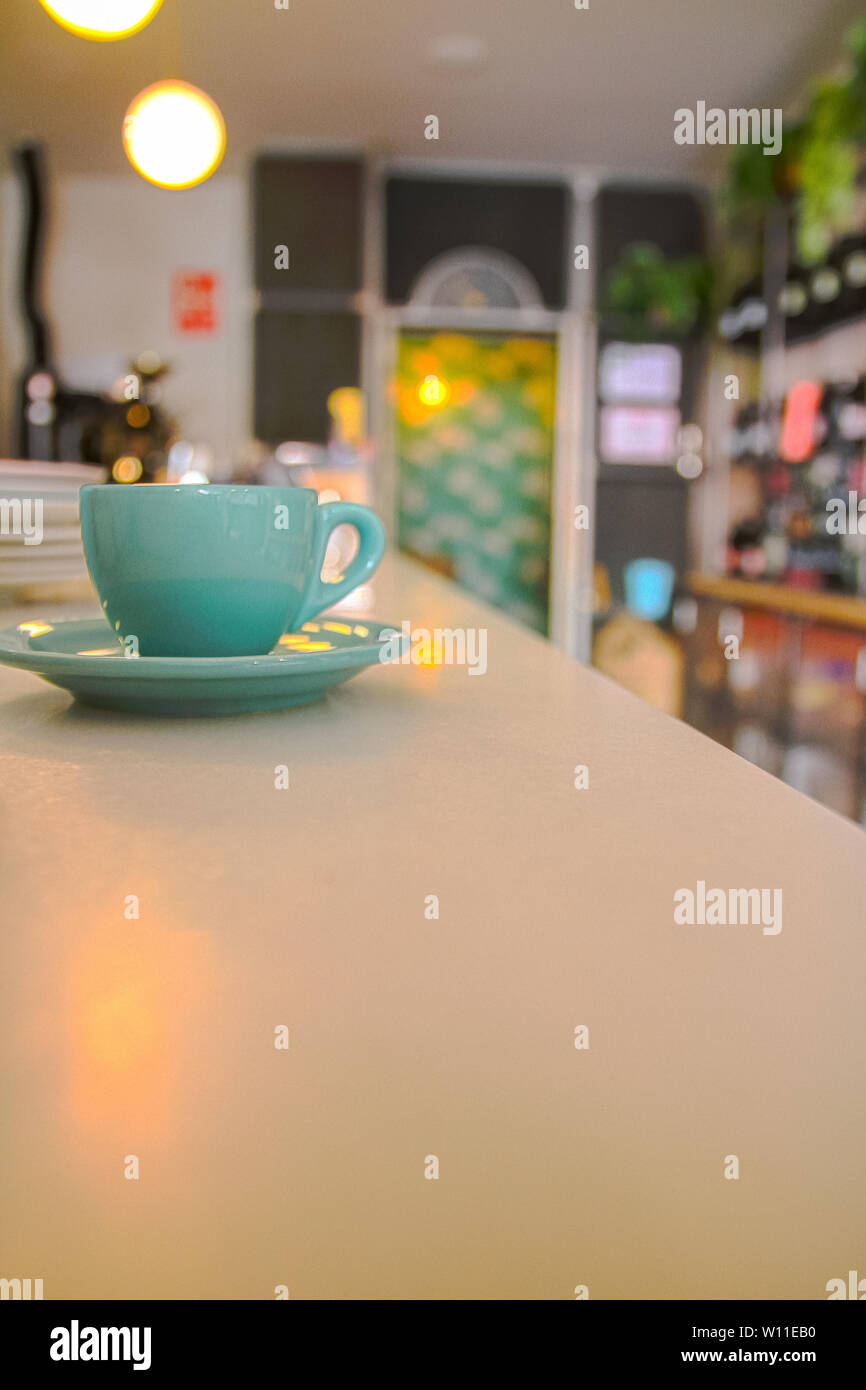 Coffee shop inside, in the morning Stock Photo - Alamy