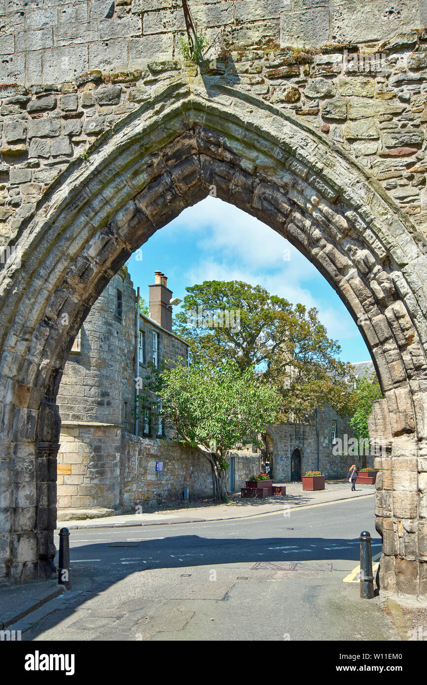 ST ANDREWS FIFE SCOTLAND CATHEDRAL OLD ARCHED GATEWAY OF THE PENDS ...