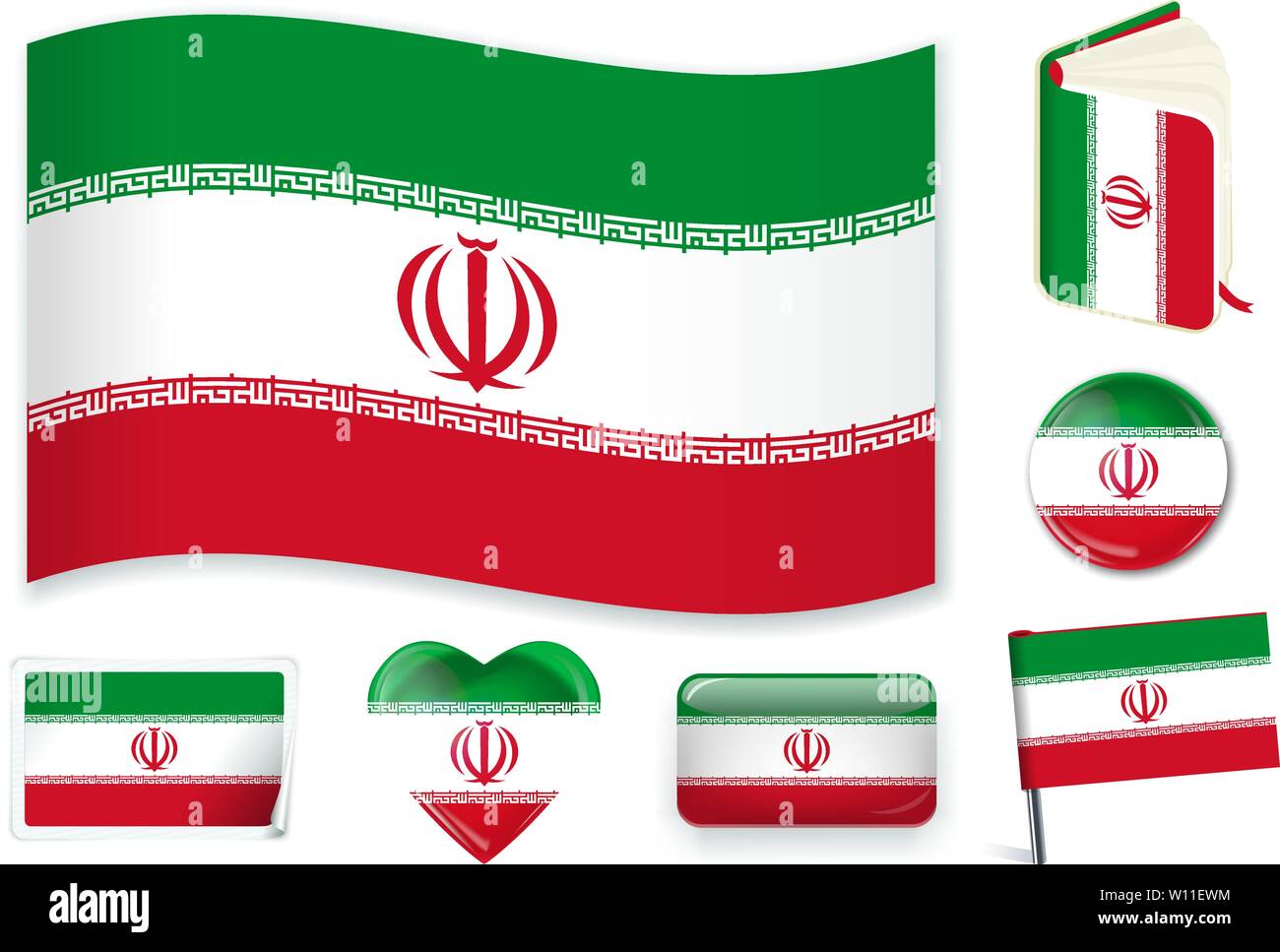 Irani flag hi-res stock photography and images - Alamy