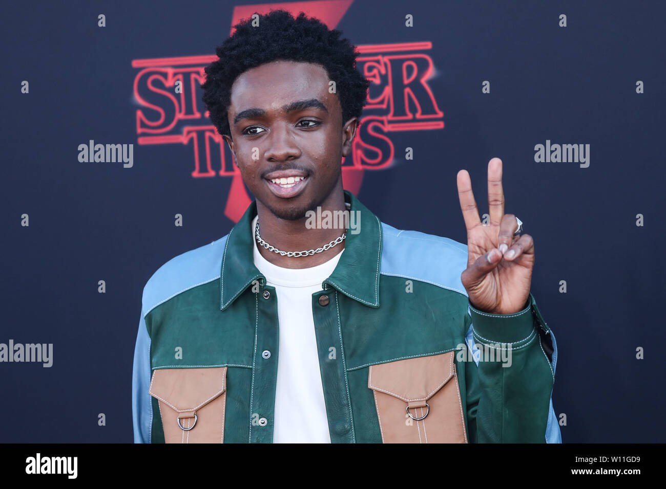 SANTA MONICA, LOS ANGELES, CALIFORNIA, USA - JUNE 28: Actor Caleb ...