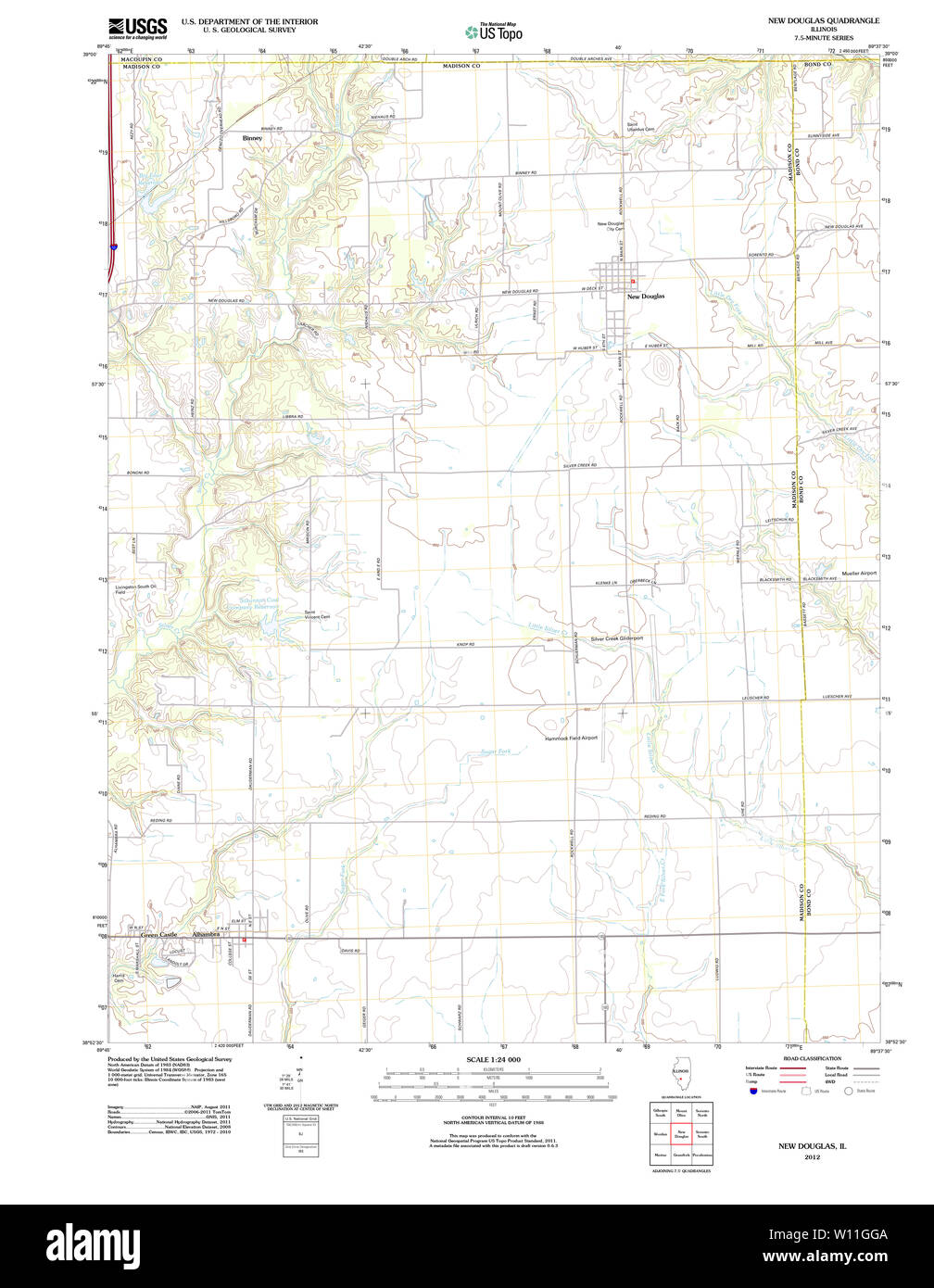 Douglas illinois map hi-res stock photography and images - Alamy