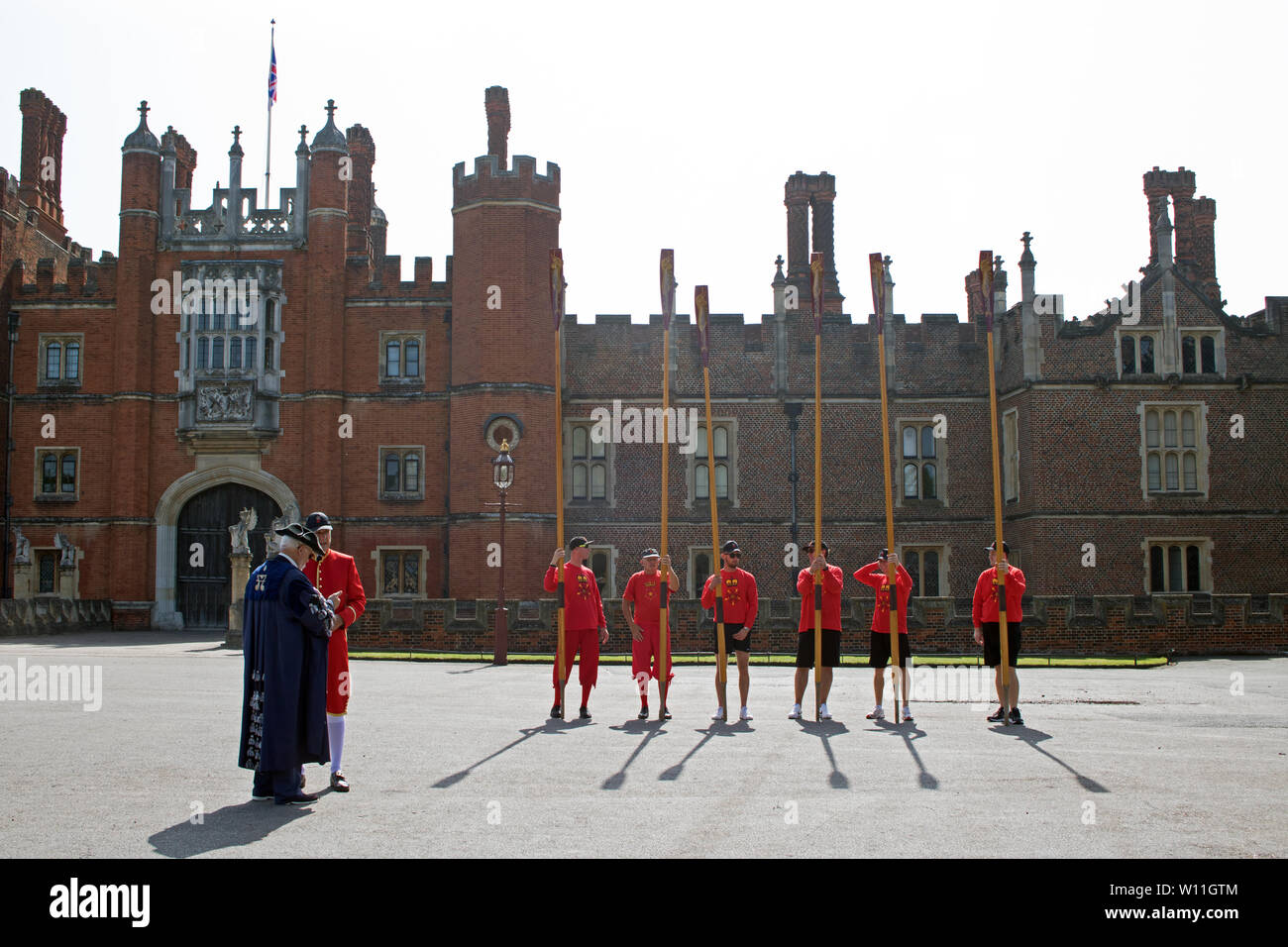 Hampton Court, London, UK. 29th June 2019. The Tudor Pull is an annual ...