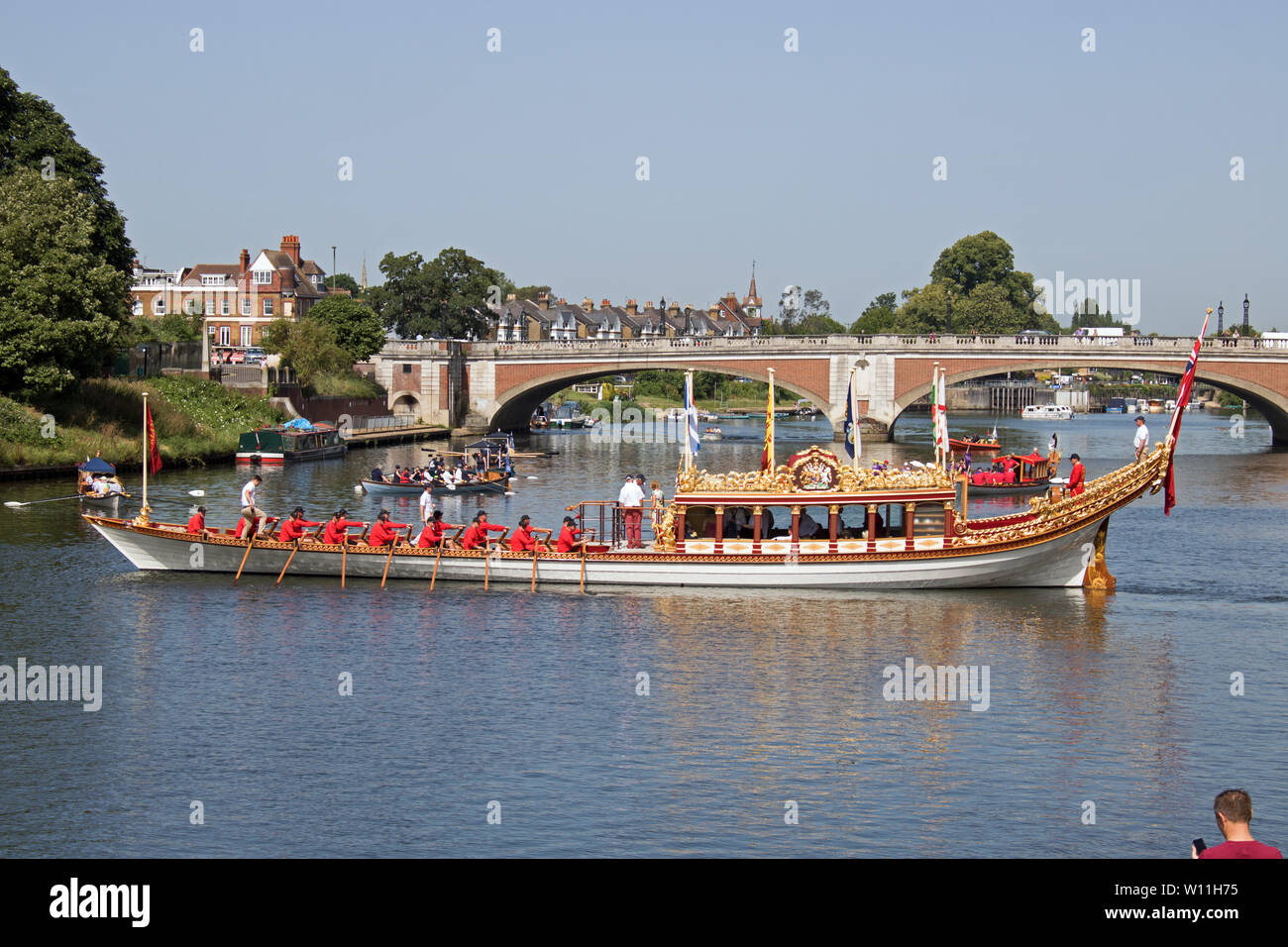Hampton Court, London, UK. 29th June 2019. The Tudor Pull is an annual ...