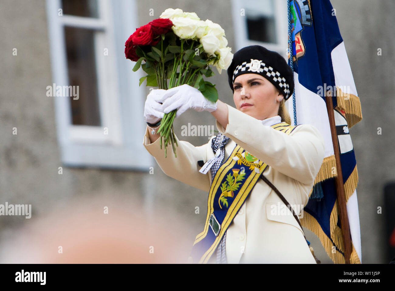 Galashiels, Scottish Borders, UK, June 29 2019. Braw Lads' Day 2019 ...