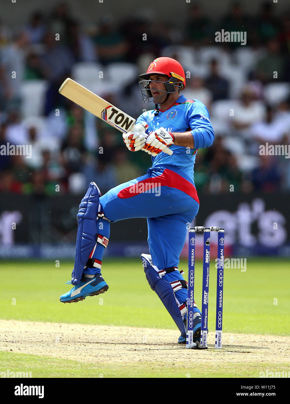 Afghanistan's Mohammad Nabi during the ICC Cricket World Cup group ...
