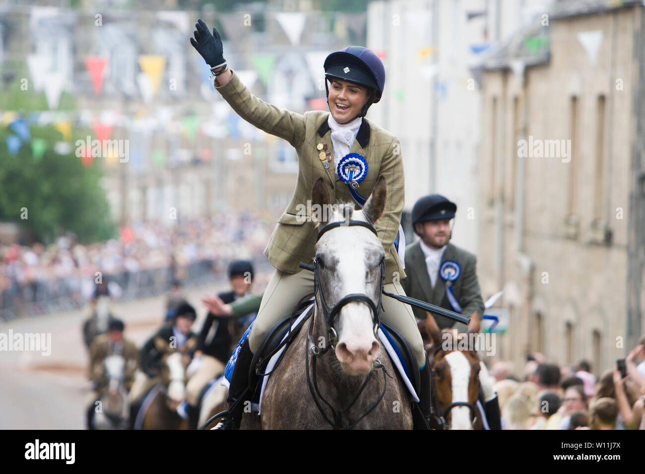 Galashiels, Scottish Borders, UK, June 29 2019. Braw Lads' Day 2019 ...