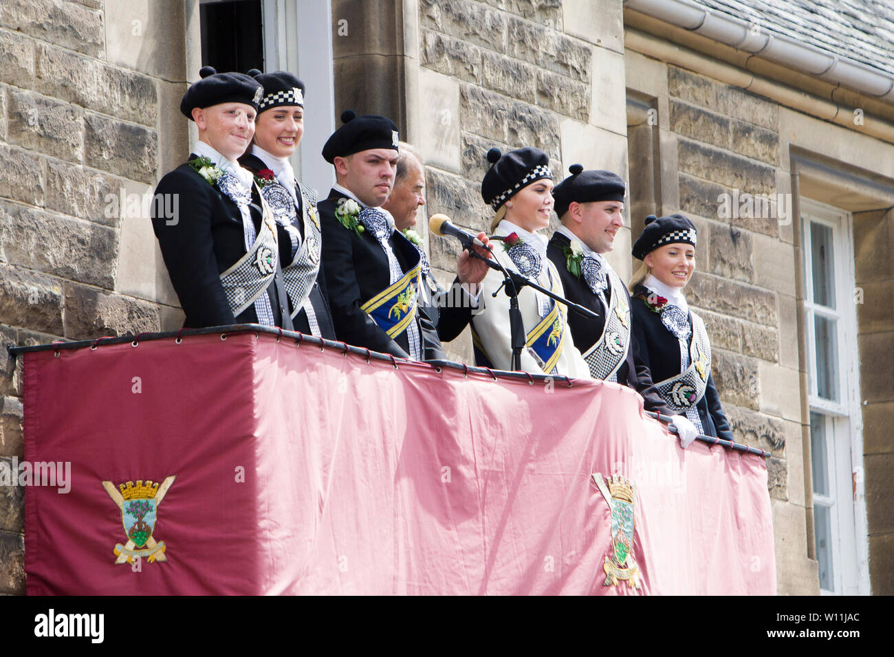 Galashiels, Scottish Borders, UK, June 29 2019. Braw Lads' Day 2019 ...