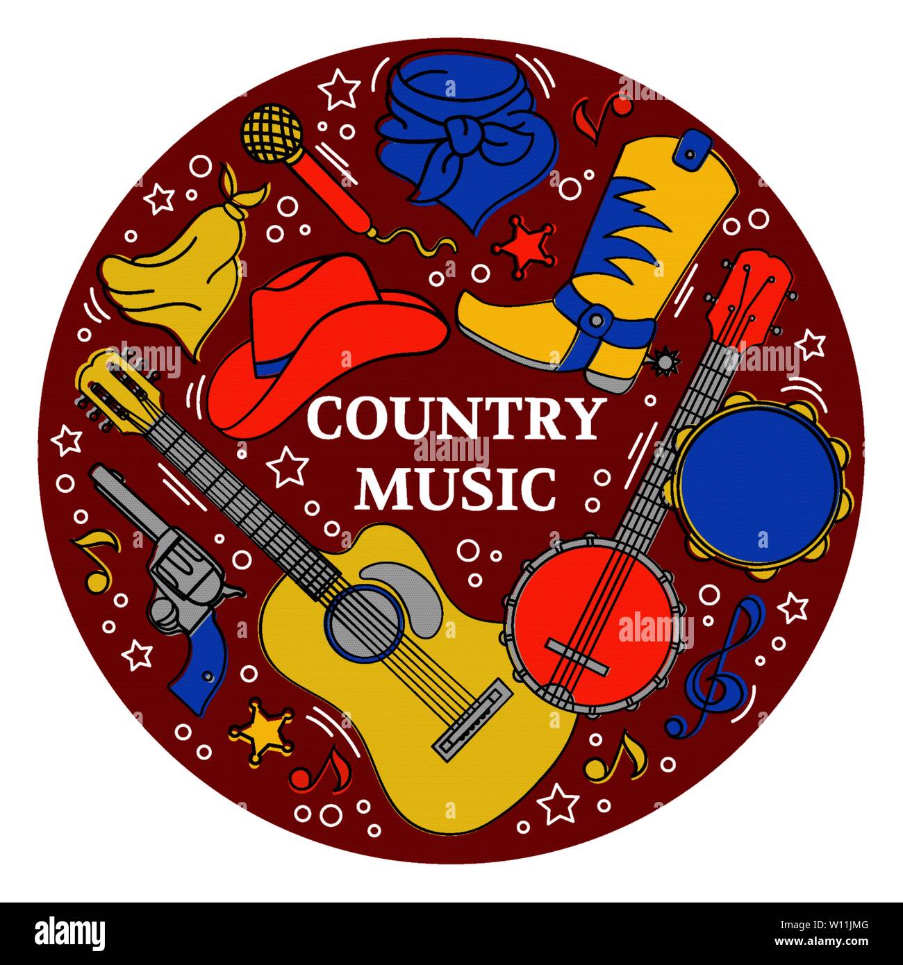 Country Western Vector