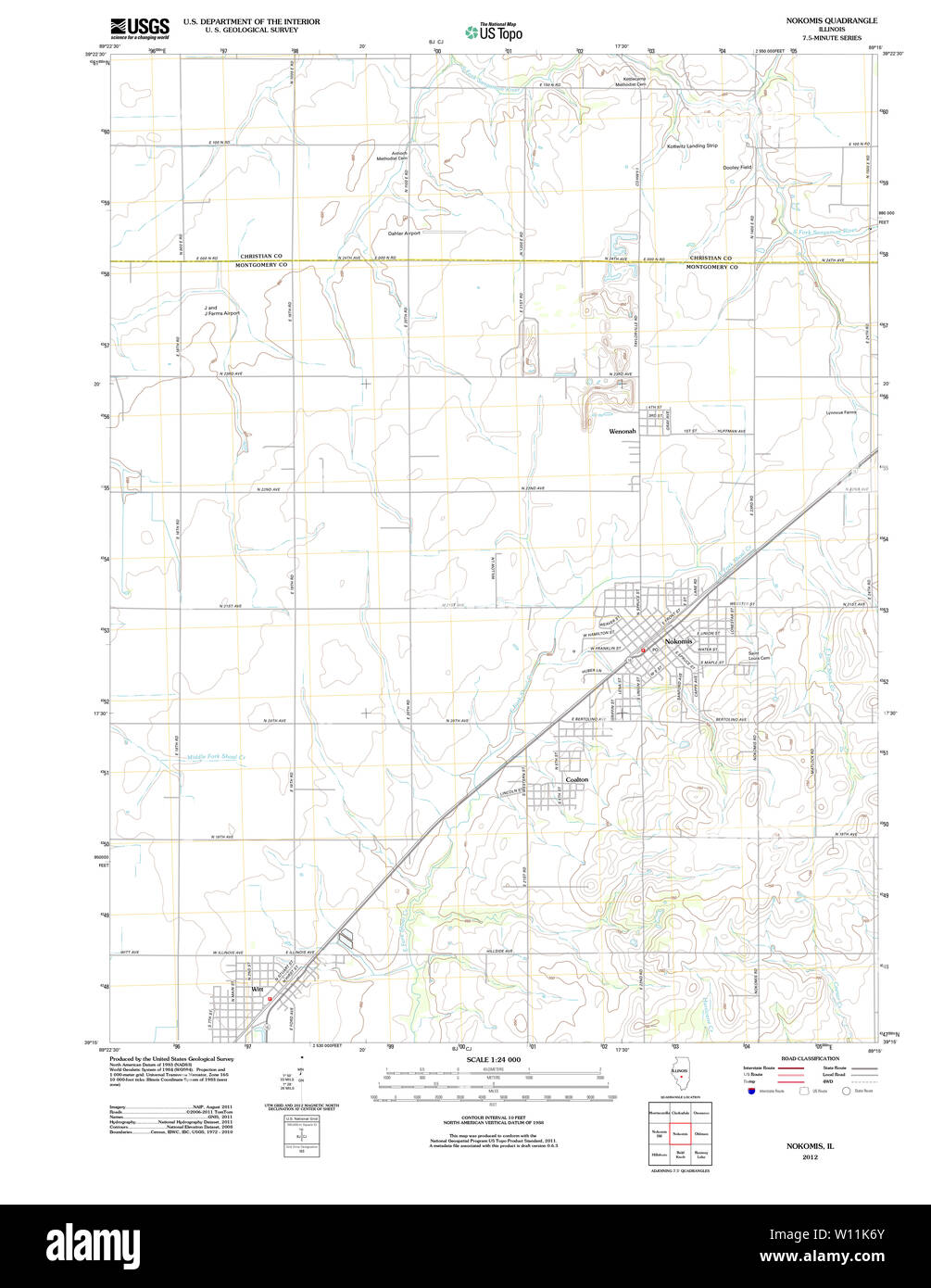 Map of nokomis hi-res stock photography and images - Alamy