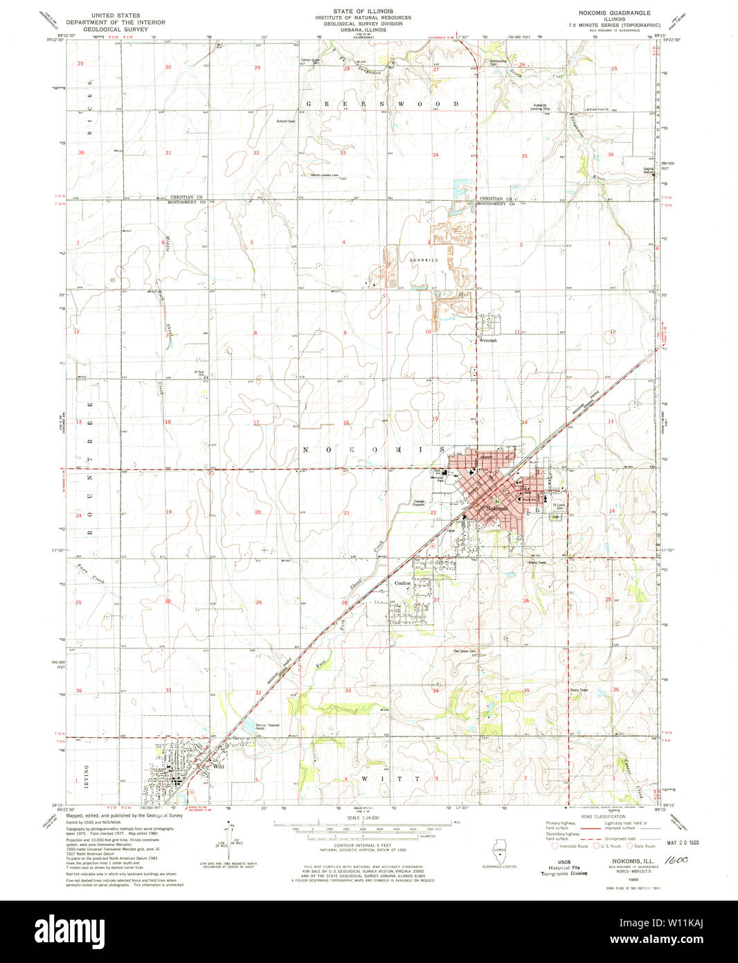 Map of nokomis hi-res stock photography and images - Alamy