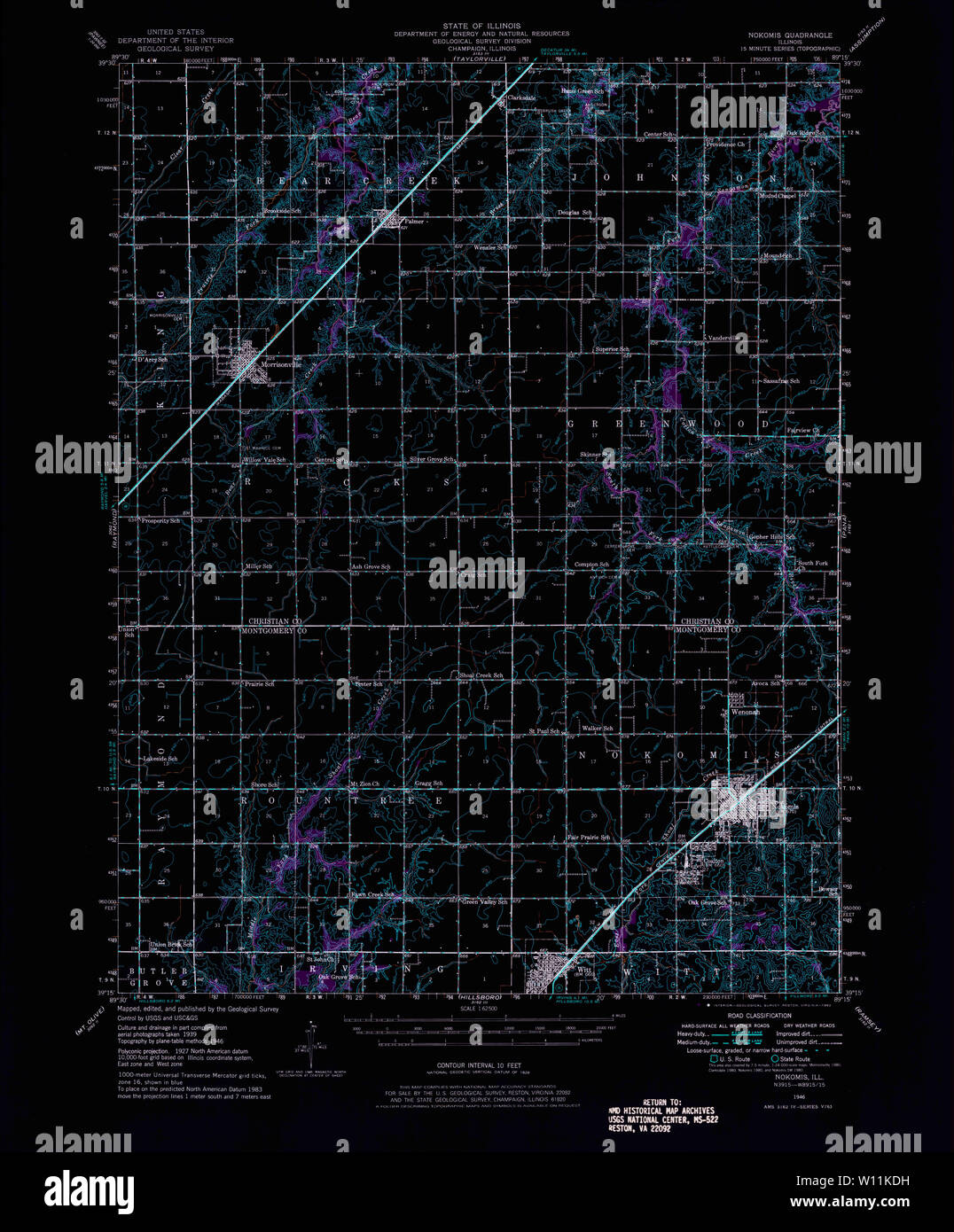 Map of nokomis hi-res stock photography and images - Alamy