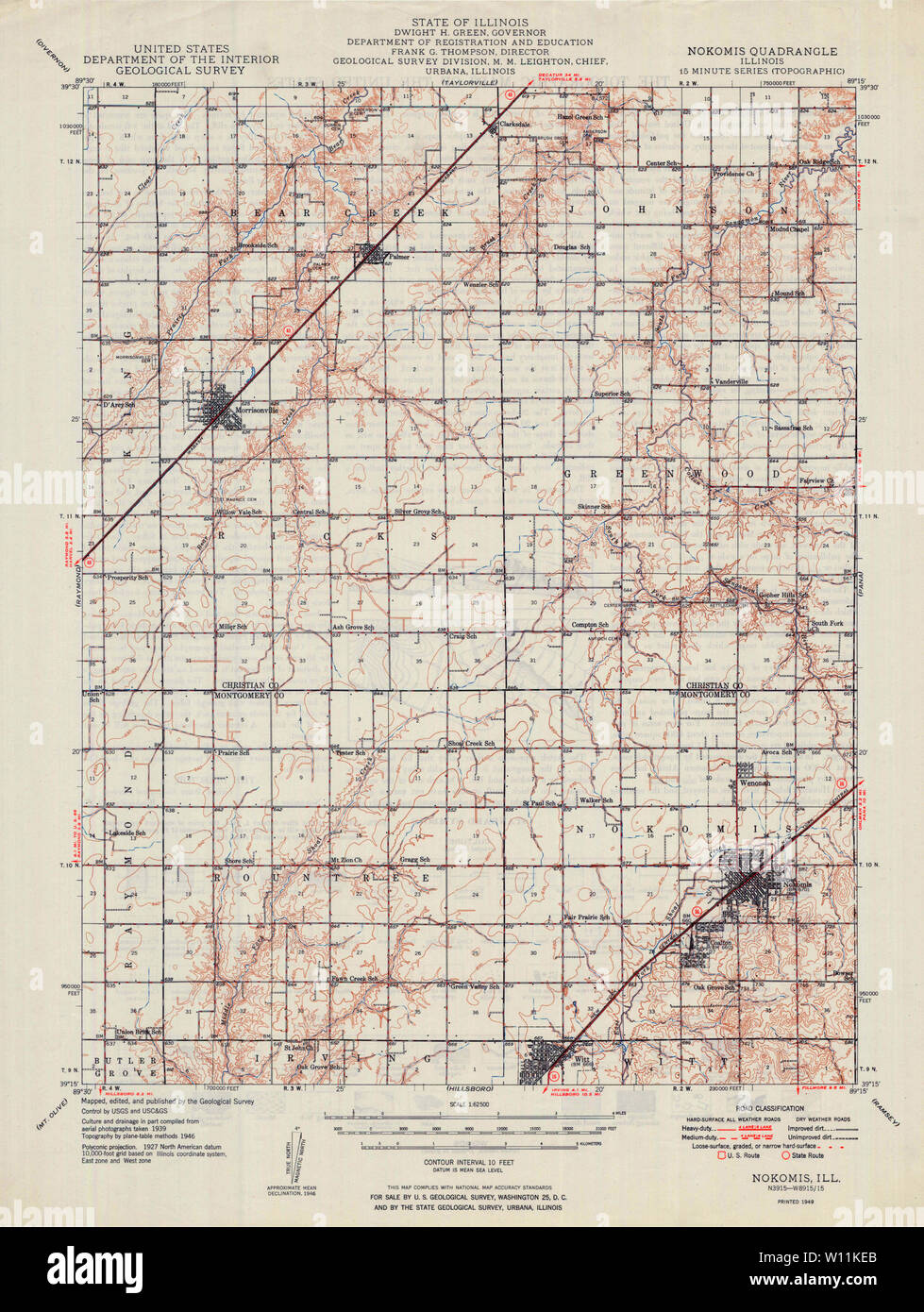 Map of nokomis hi-res stock photography and images - Alamy