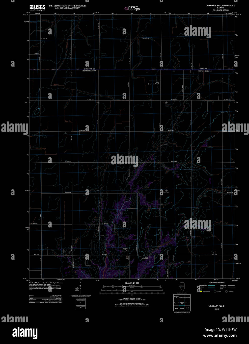 Map of nokomis hi-res stock photography and images - Alamy