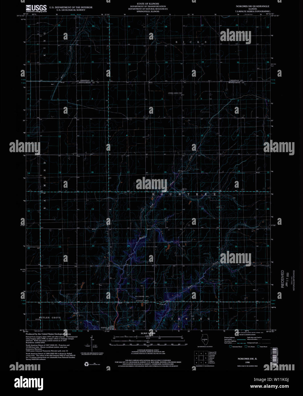 Map of nokomis hi-res stock photography and images - Alamy