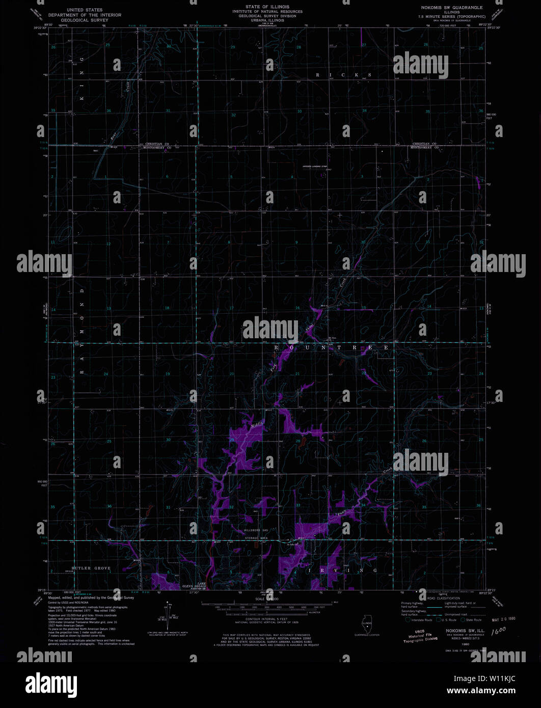 Map of nokomis hi-res stock photography and images - Alamy