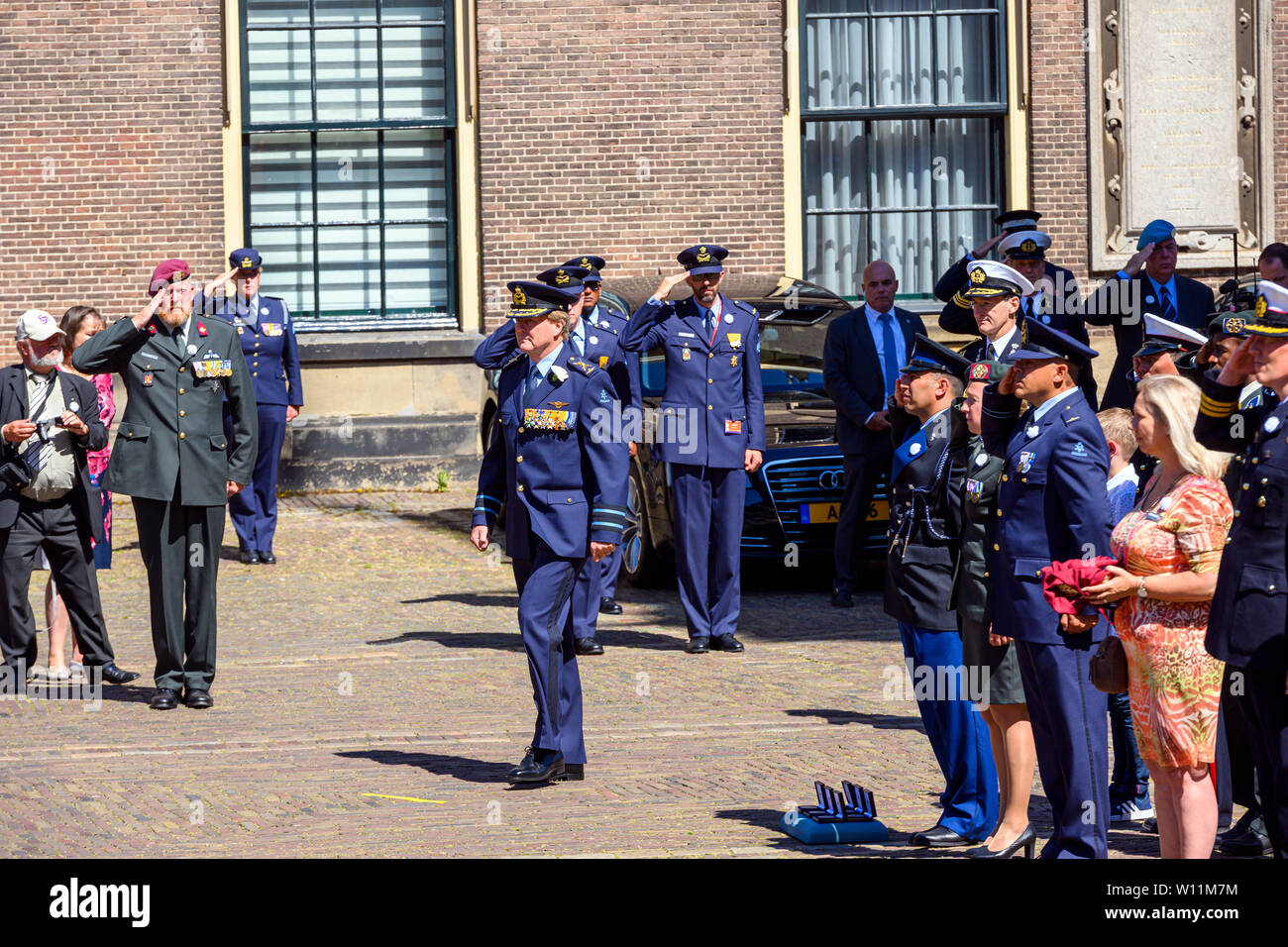 His Majesty the King of Netherlands Willem-Alexander heads the Veterans ...