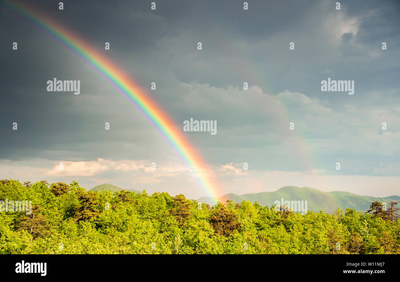 Blue ridge parkway nc rainbow hi-res stock photography and images - Alamy