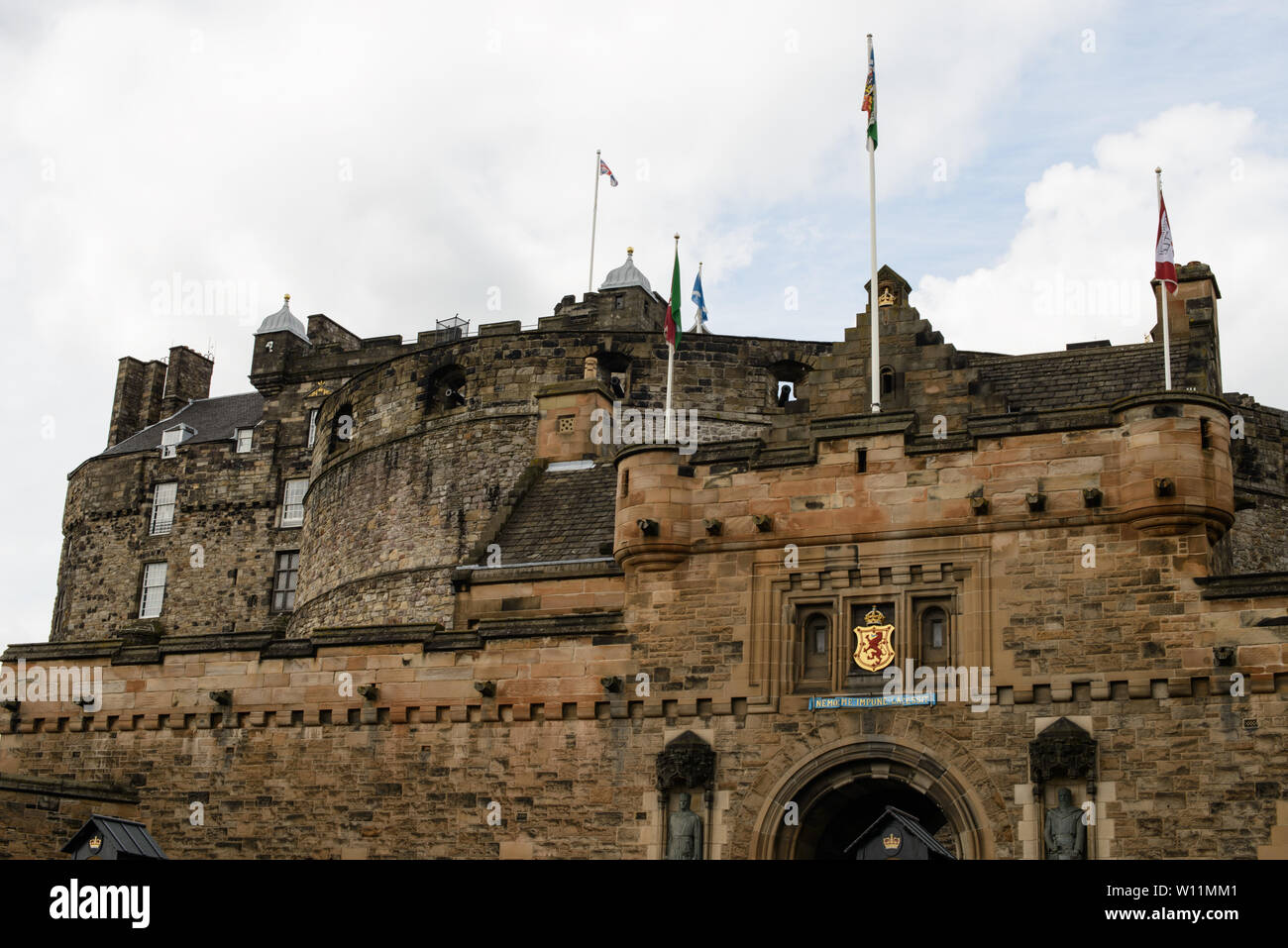 The magnificent profile of Edinburgh Castl, viewed from Johnstone ...
