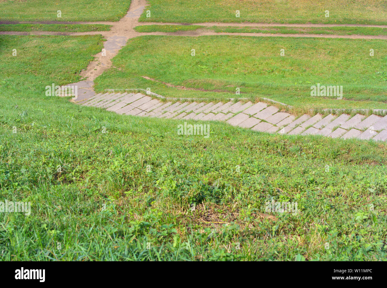 steps in park Stock Photo - Alamy