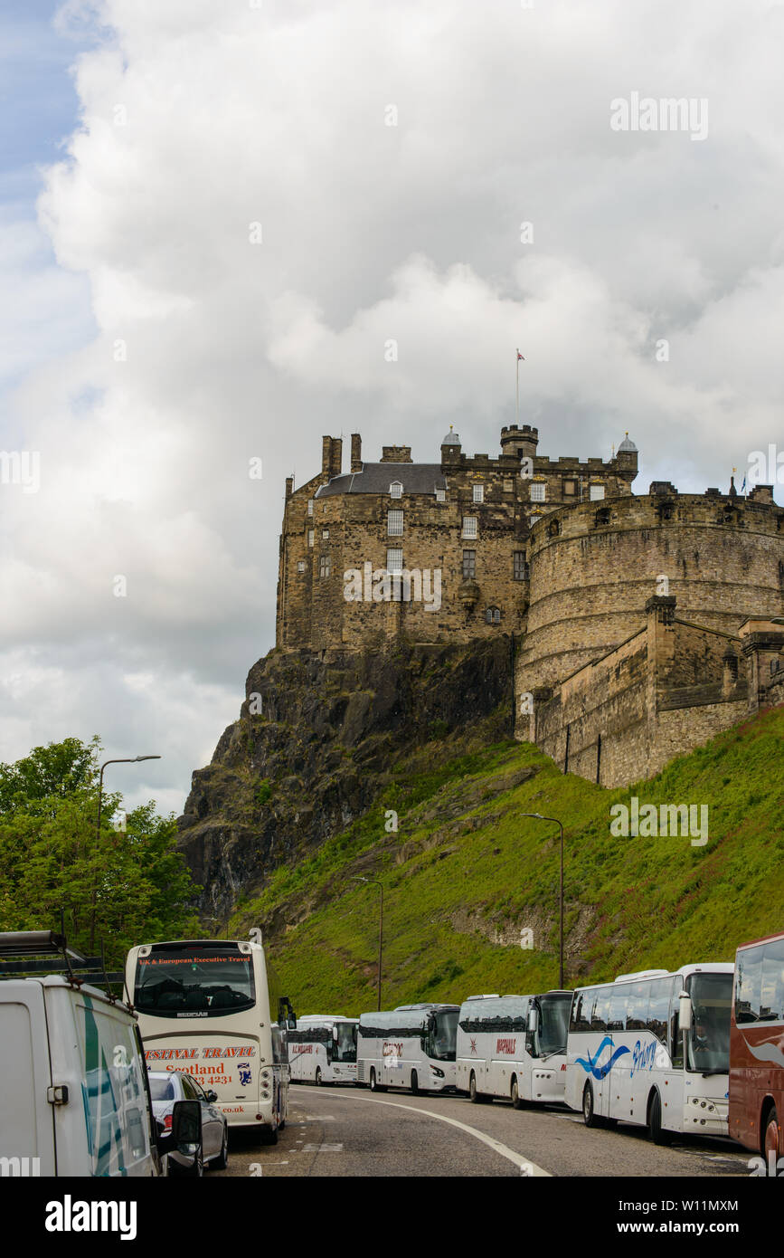 The popularity of the magnificent Edinburgh Castle is illustrated by ...