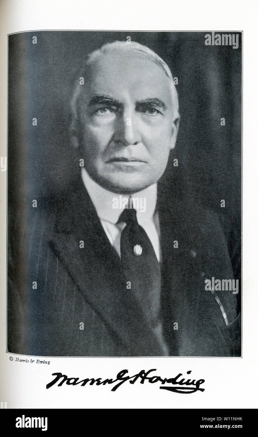Warren harding 29th president united hi-res stock photography and ...