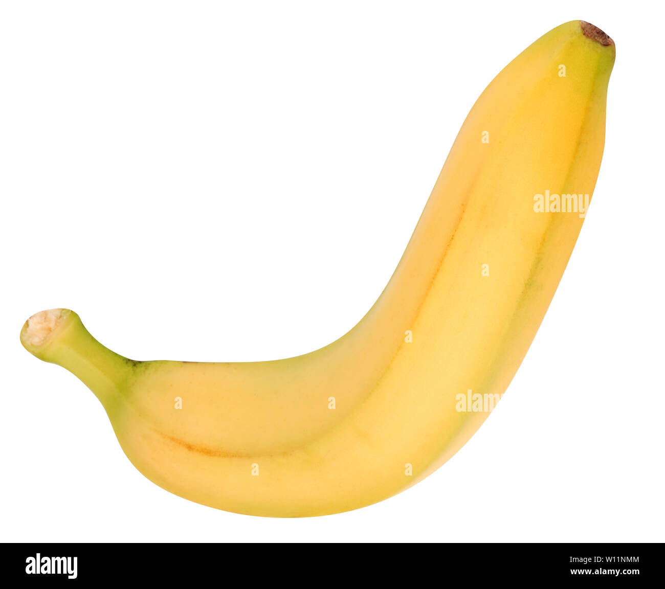 Yellow Banana Isolated Stock Photo - Alamy