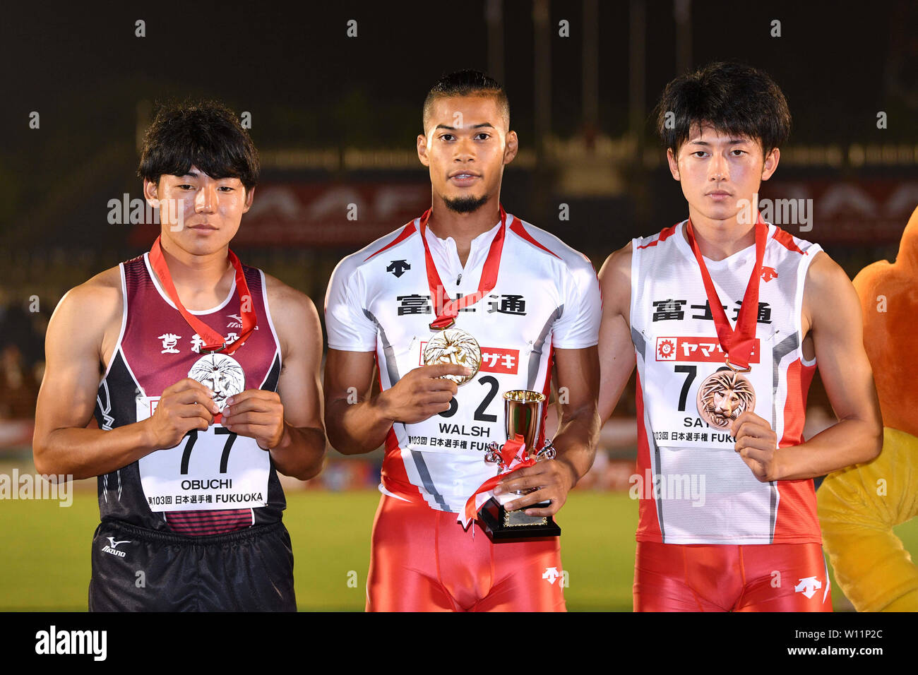 (L-R) Mizuki Obuchi, Julian Jrummi Walsh, Kentaro Sato, JUNE 28, 2019 ...