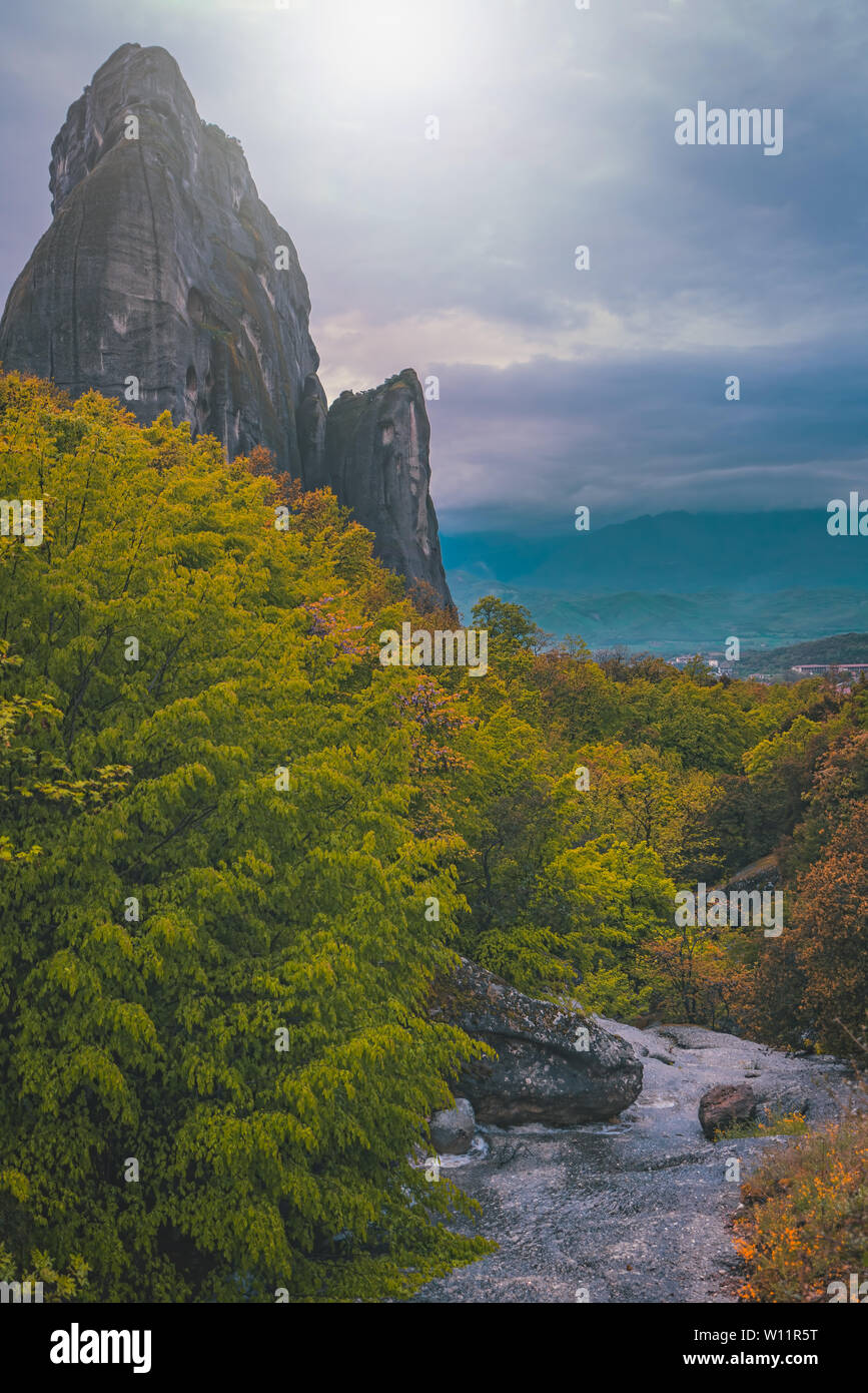 Mediterranean greek landscape vertical forest hi-res stock photography ...