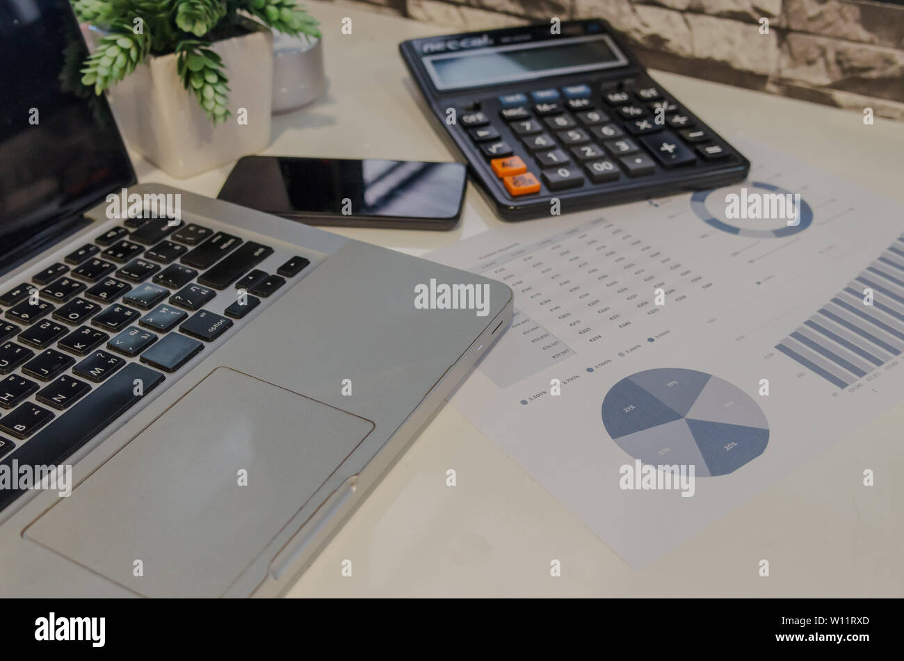 Modern laptop keyboard data analytics hi-res stock photography and ...
