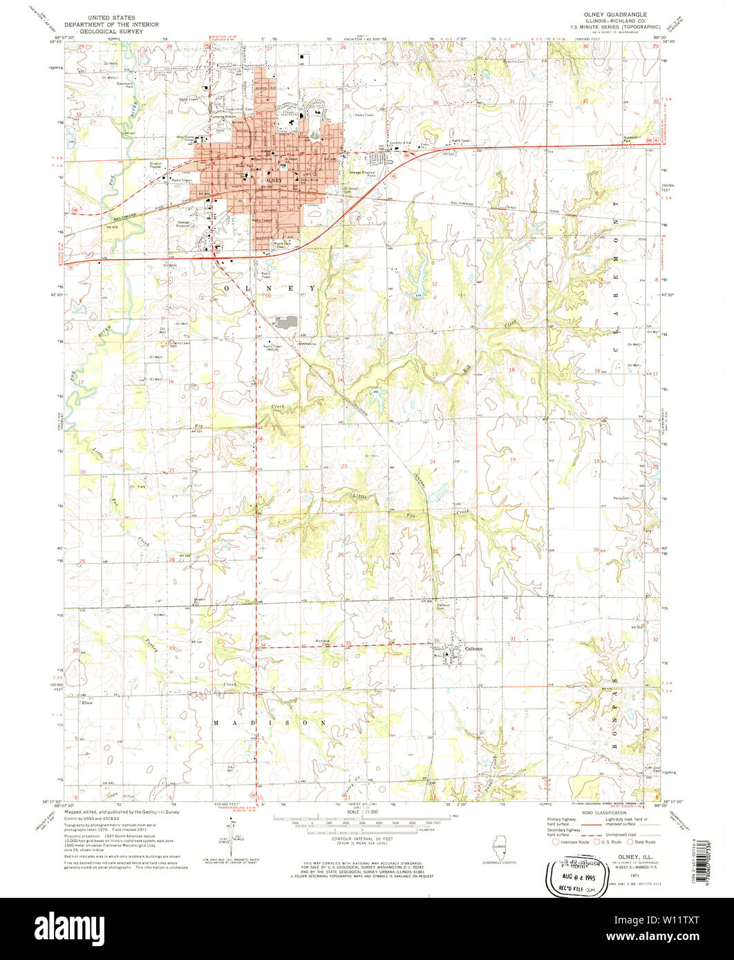 Map of olney Cut Out Stock Images & Pictures - Alamy