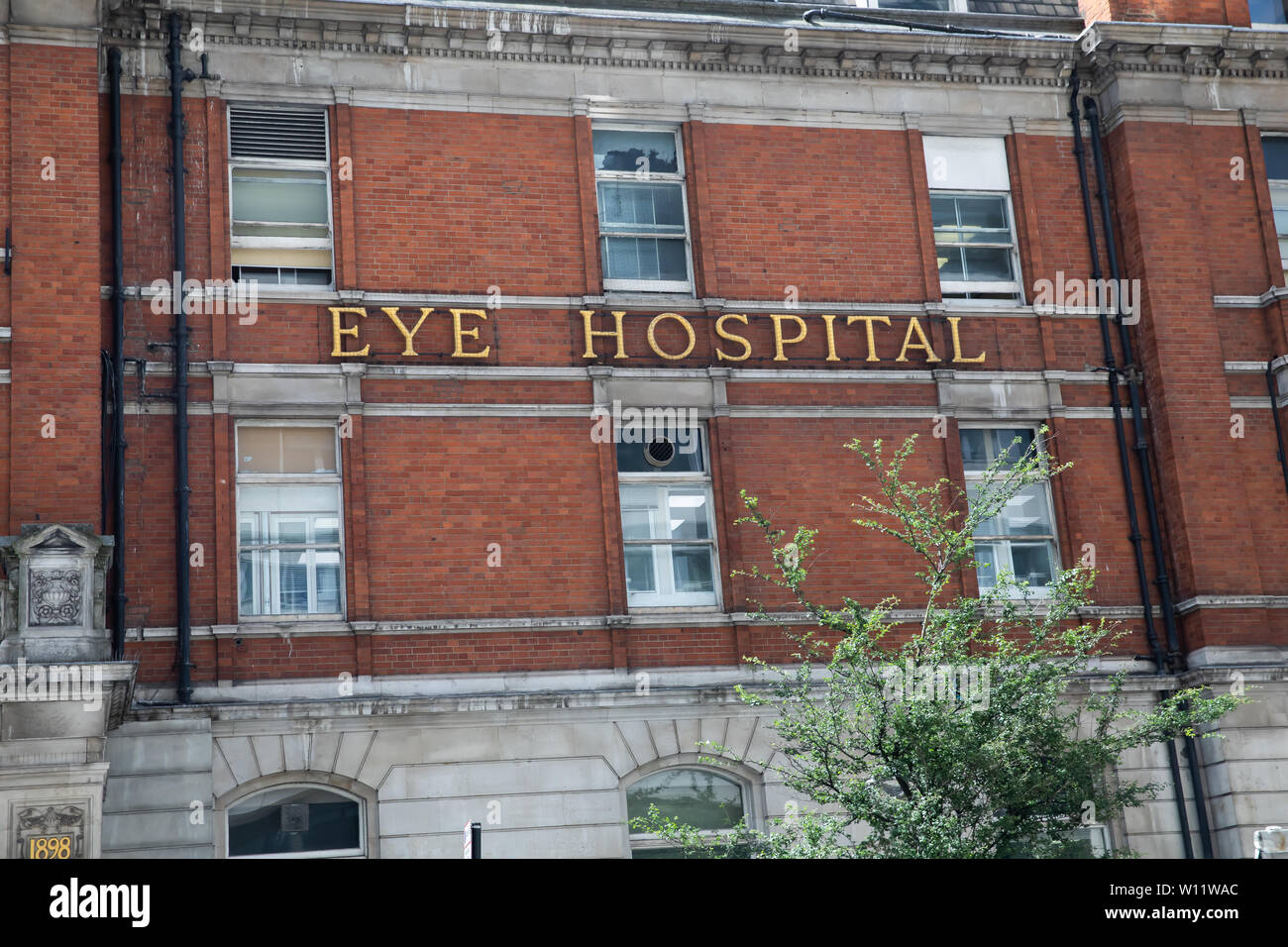 Moorfields Eye Hospital red brick building in City Road London UK Stock ...