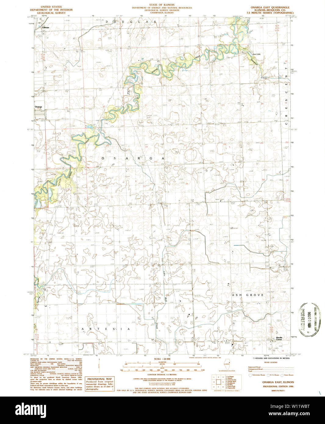 Onarga map hi-res stock photography and images - Alamy