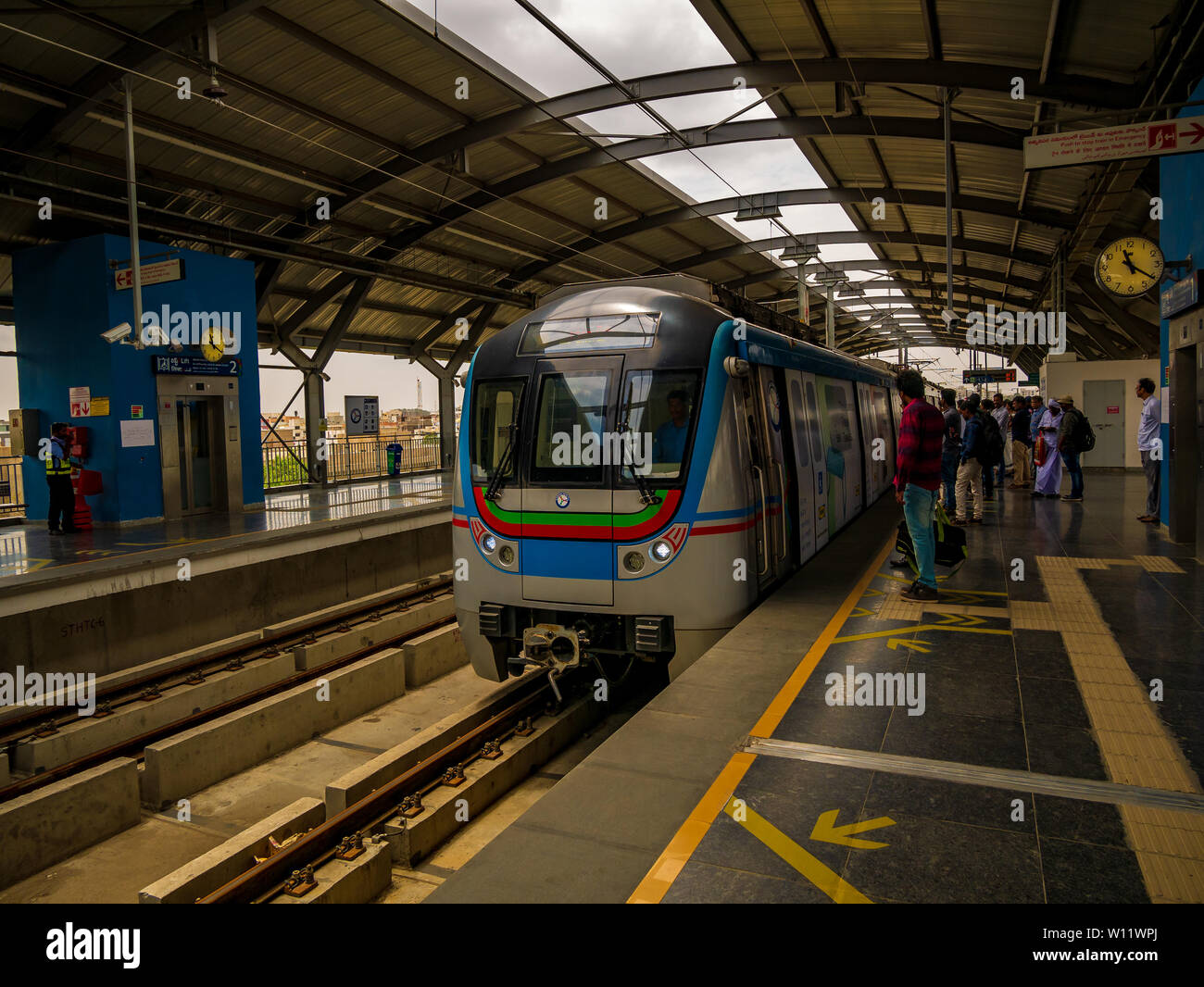 Hyderabad metro rail hi-res stock photography and images - Alamy