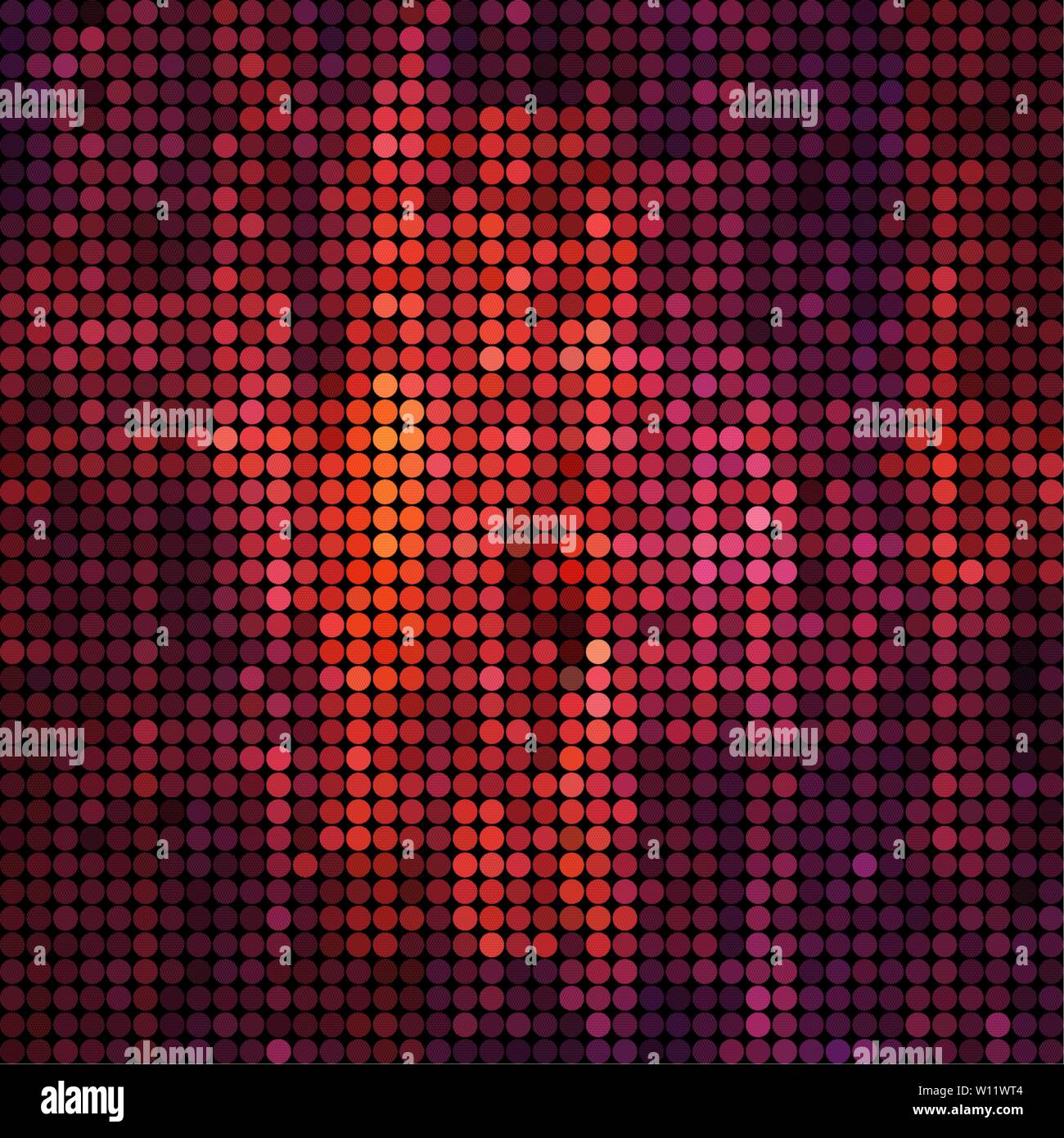 abstract vector colored round dots background - red Stock Vector Image ...