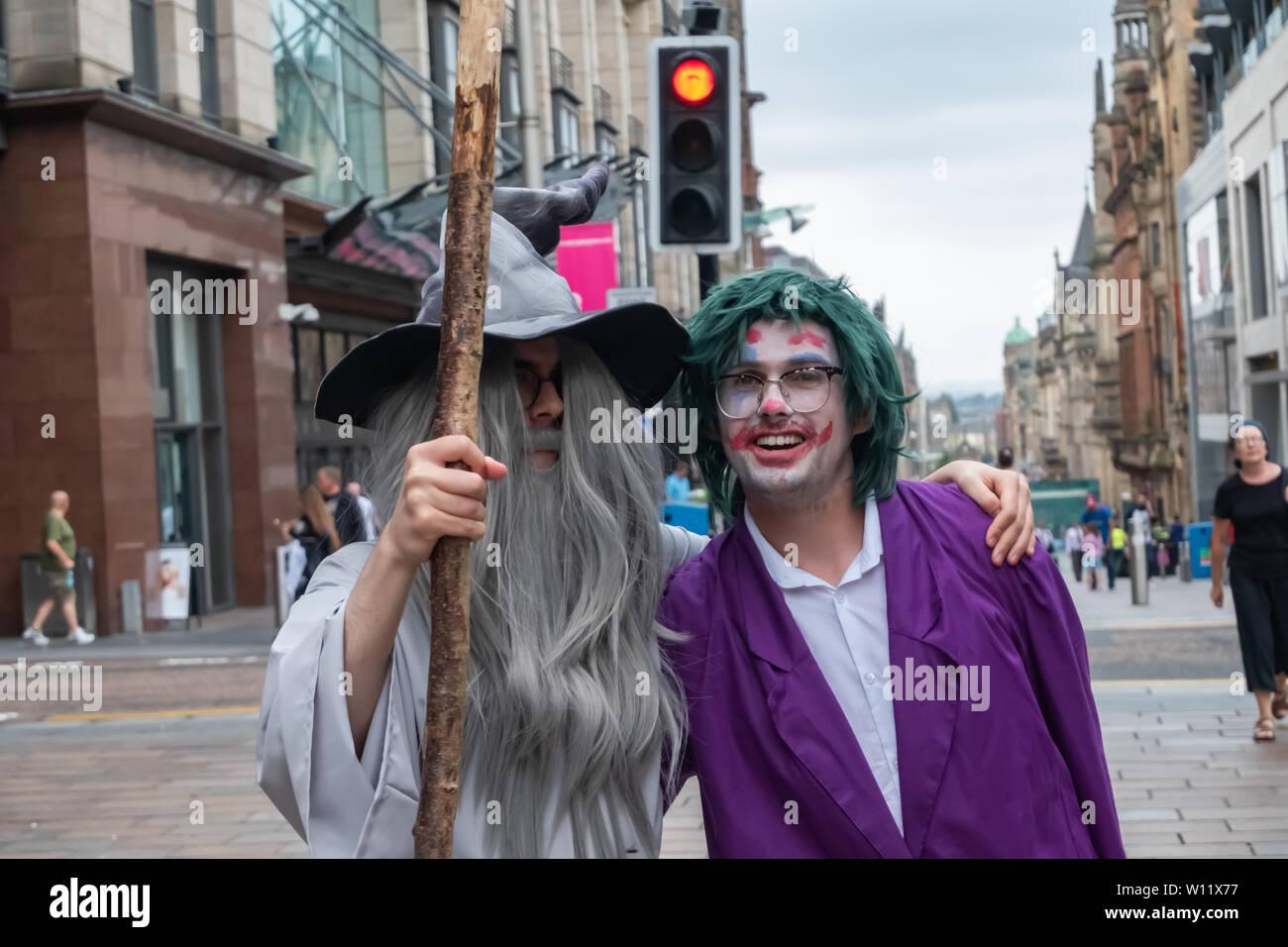 Glasgow, Scotland, UK. 29th June, 2019. Gandalf and The Joker ...