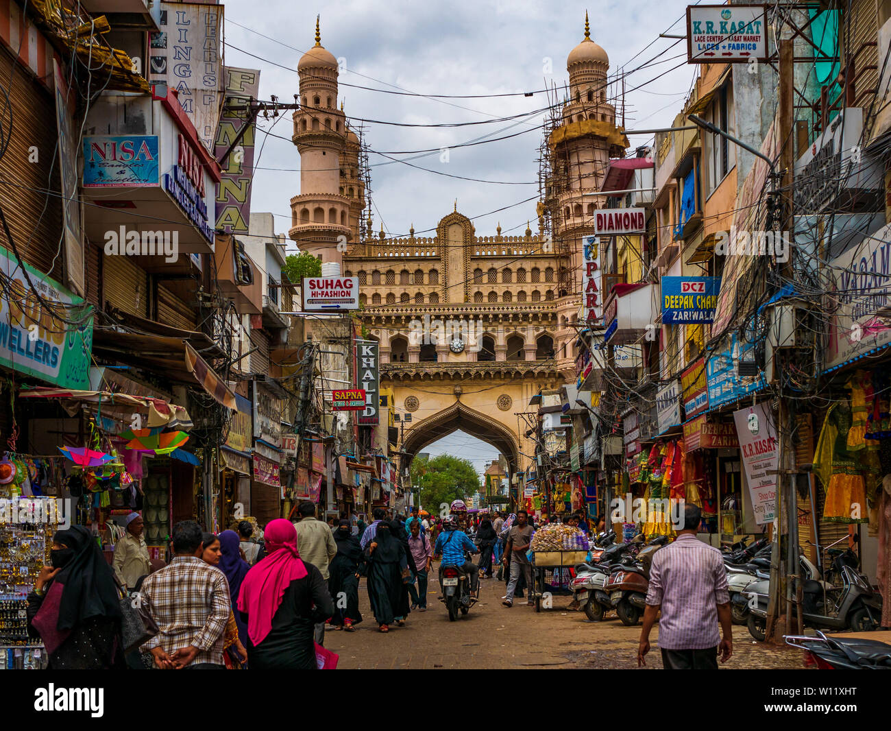 Hyderabad, India - June 17, 2019 : The Charminar, symbol of hyderabad ...