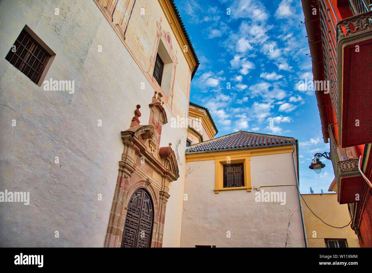 Malaga scenic old streets of historic city center Stock Photo - Alamy