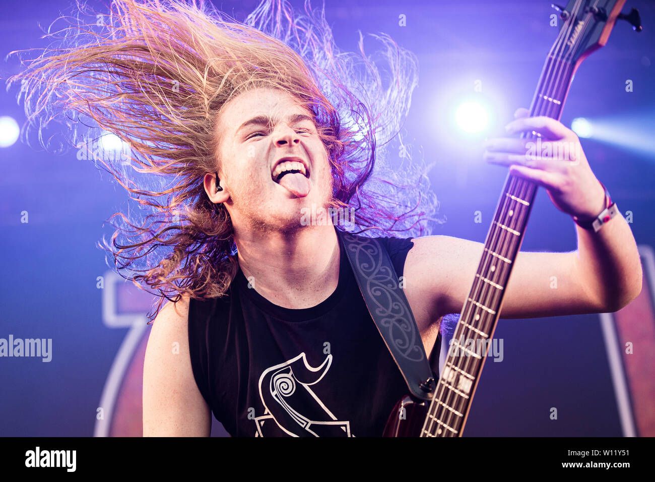 Copenhagen, Denmark - June 21st, 2019. Alien Weaponry, the heavy metal ...