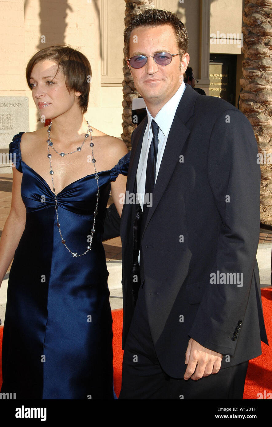 Matthew Perry & Rachel Dunn at the 2004 Primetime Emmy Creative Arts ...