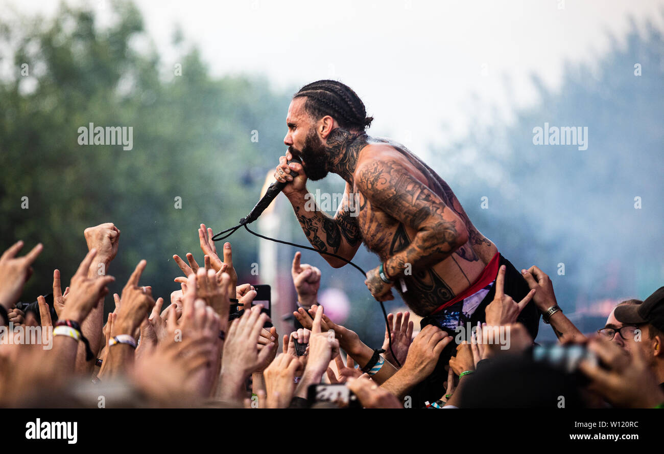 Copenhagen, Denmark - June 20th, 2019. The American rock metal group ...