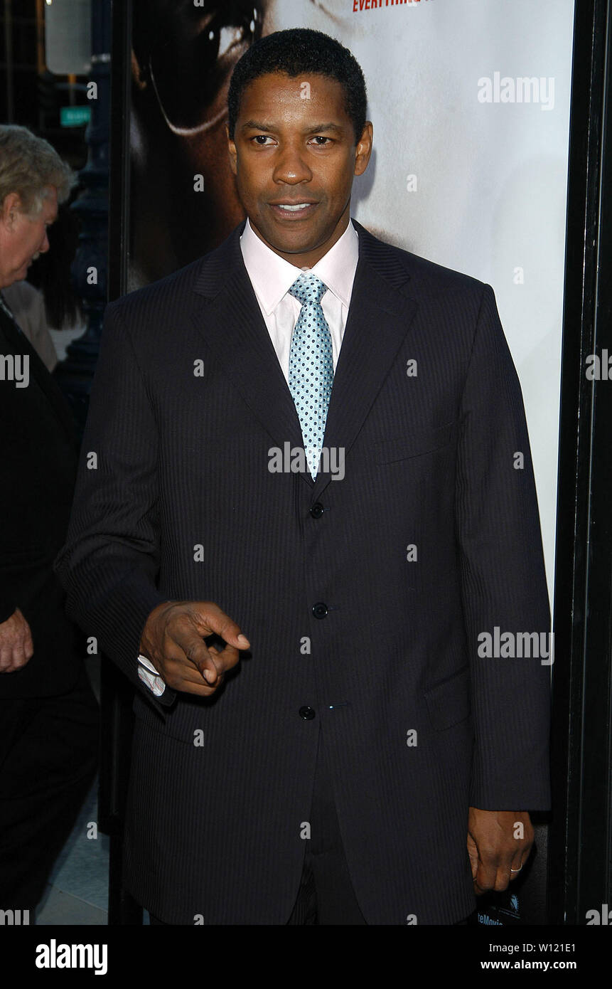 Denzel Washington at the Los Angeles Premiere of "The Manchurian ...