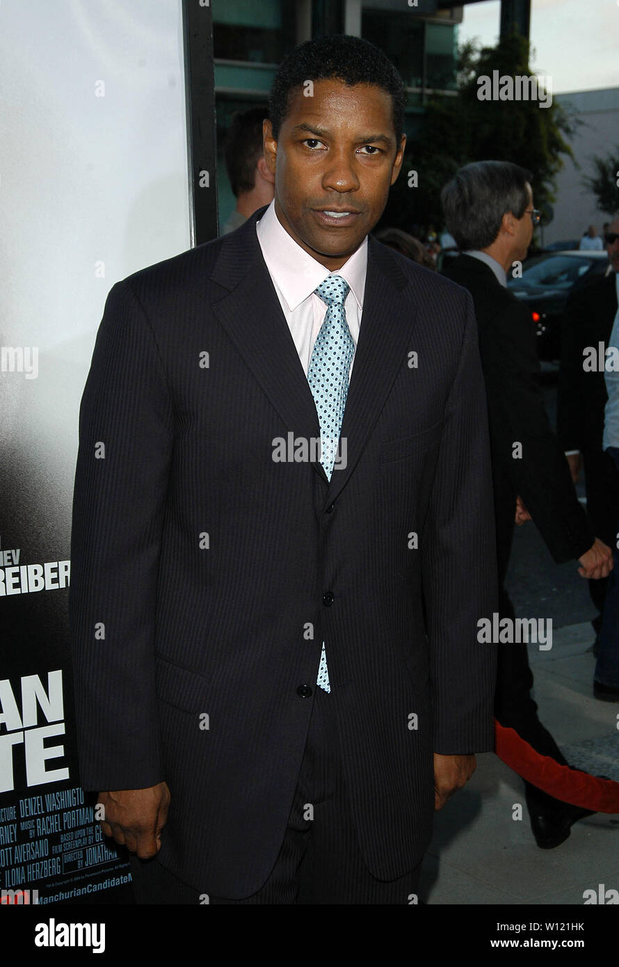 Denzel Washington at the Los Angeles Premiere of "The Manchurian ...