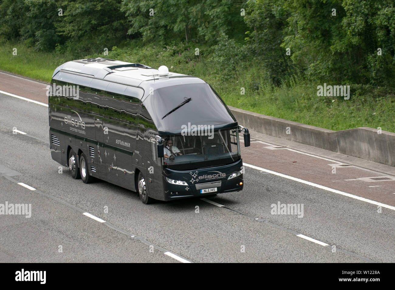 2014 Neoplan Tourliner; Ellisons hospitality coaches on the M6 ...