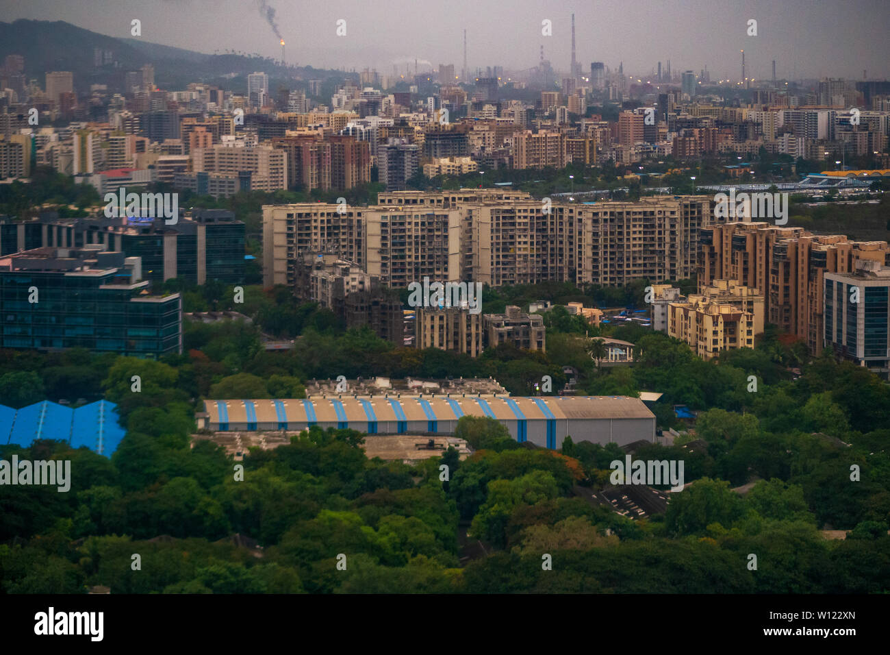 Aerial view of Mumbai city from airplane. Cityscape of Mumbai Stock ... Aerial view of Mumbai city from airplane. Cityscape of Mumbai Stock ...