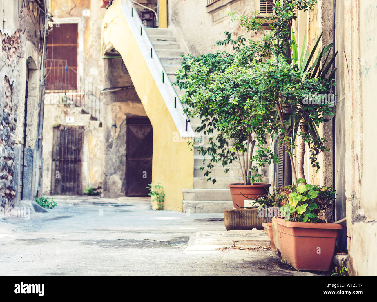 Stairs in catania italy hi-res stock photography and images - Alamy