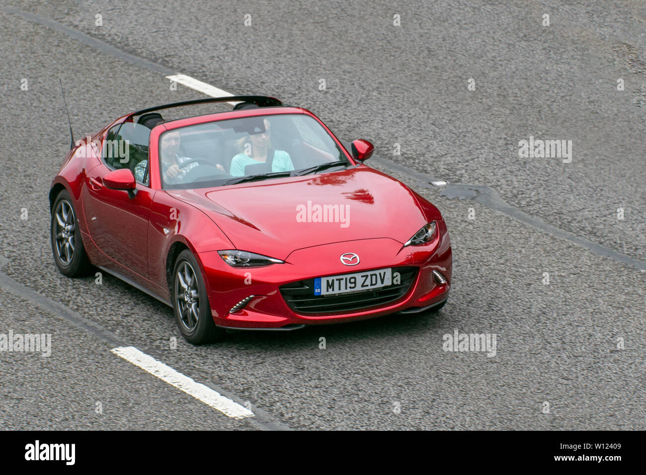 Red 2019 Mazda Cx-3 Se-L NAV + Auto; M6, Lancaster, UK; Vehicular ...