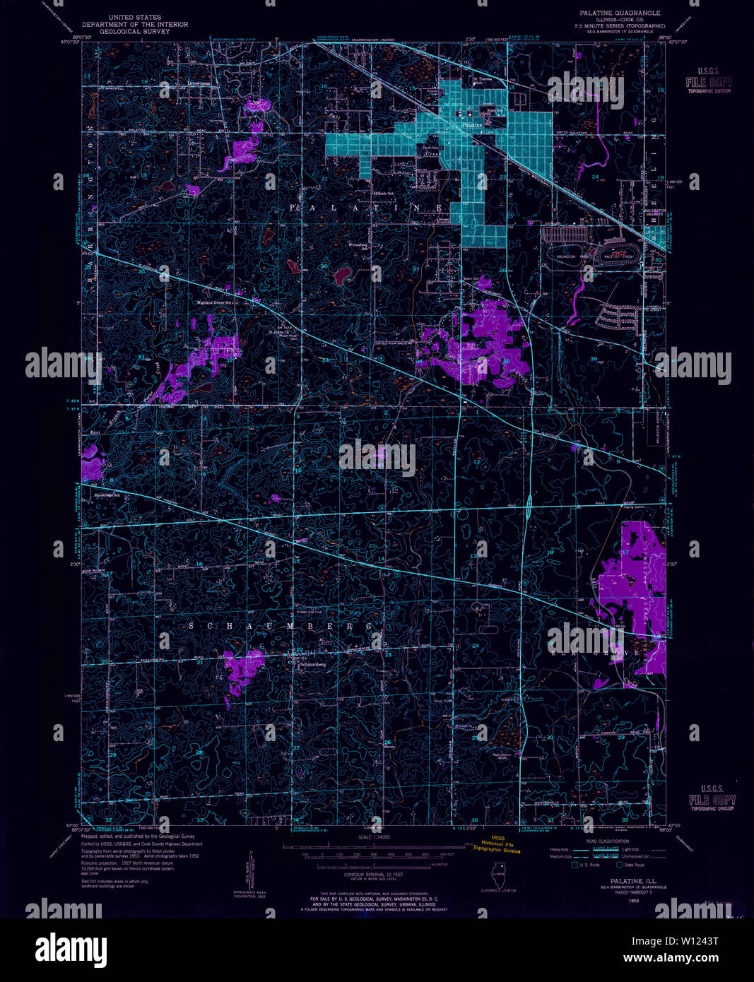 Palatine illinois map hi-res stock photography and images - Alamy